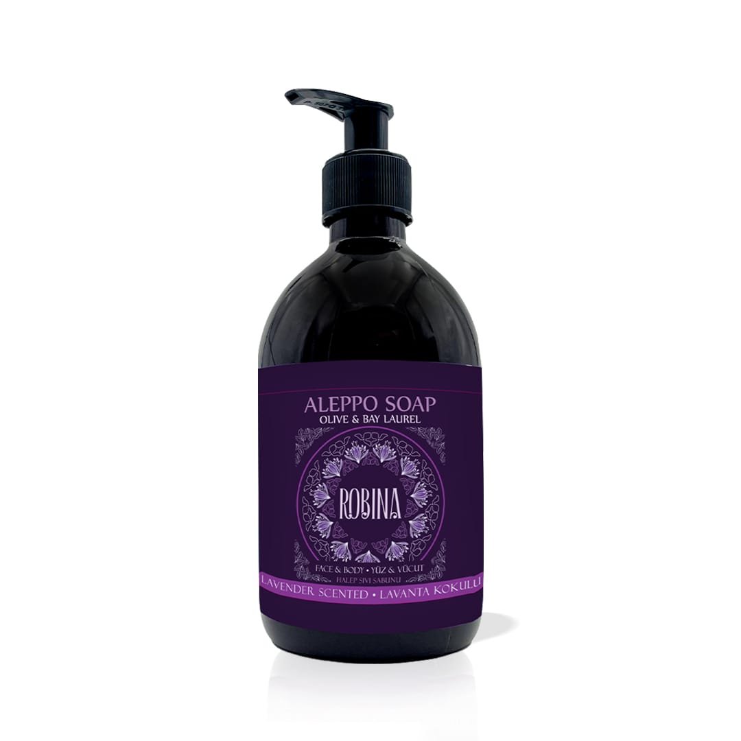 Aleppo Liquid Soap with Lavender scent - najaroglu